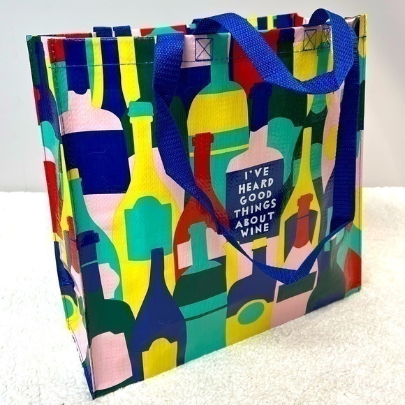 Blue Q | Bags | Blue Q Ive Heard Good Things About Wine Shopper Tote ...